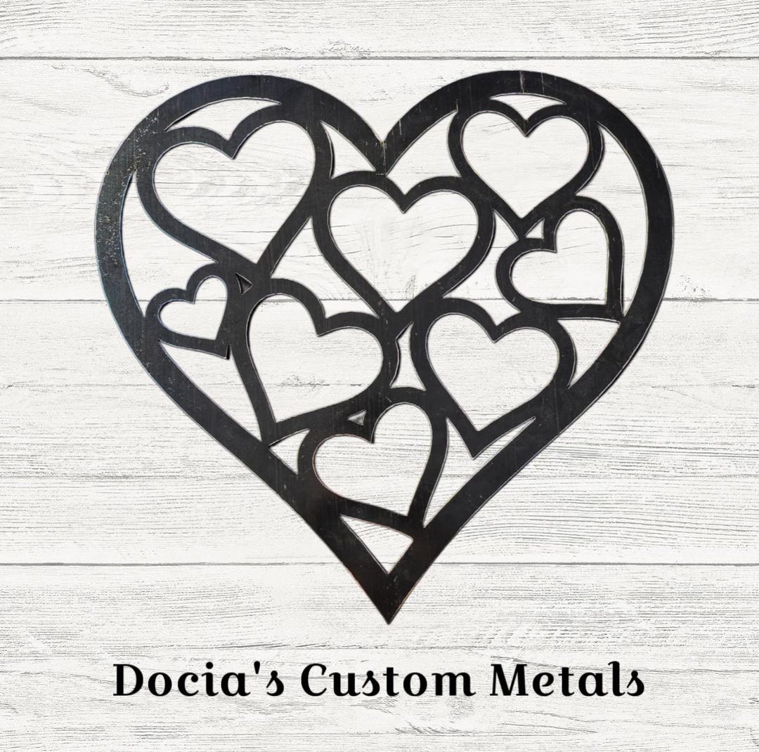 Heart Metal Sign - Etsy