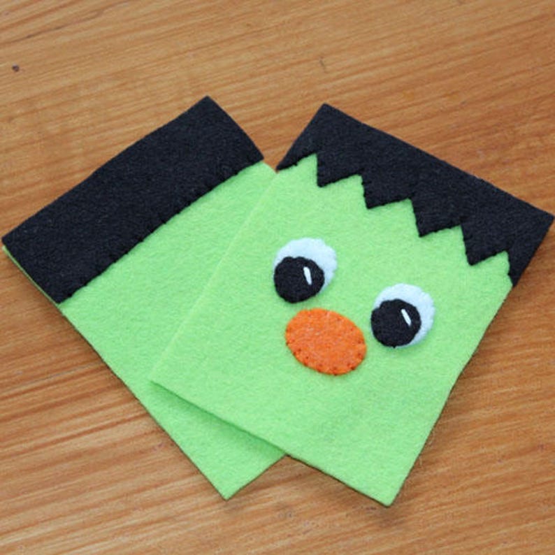 DIY PDF Frankenstein’s Monster Halloween Felt Plush Sewing Ornament ...