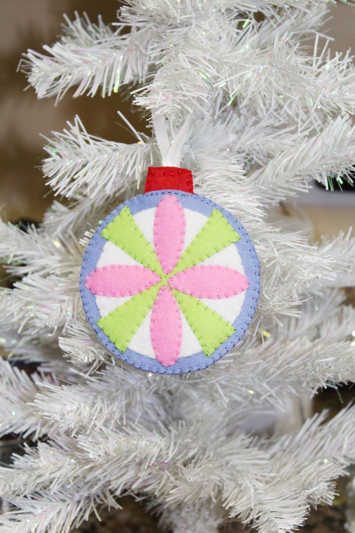DIY PDF Christmas Ball Felt Plush Sewing Pattern-ball Ornament-easy to ...