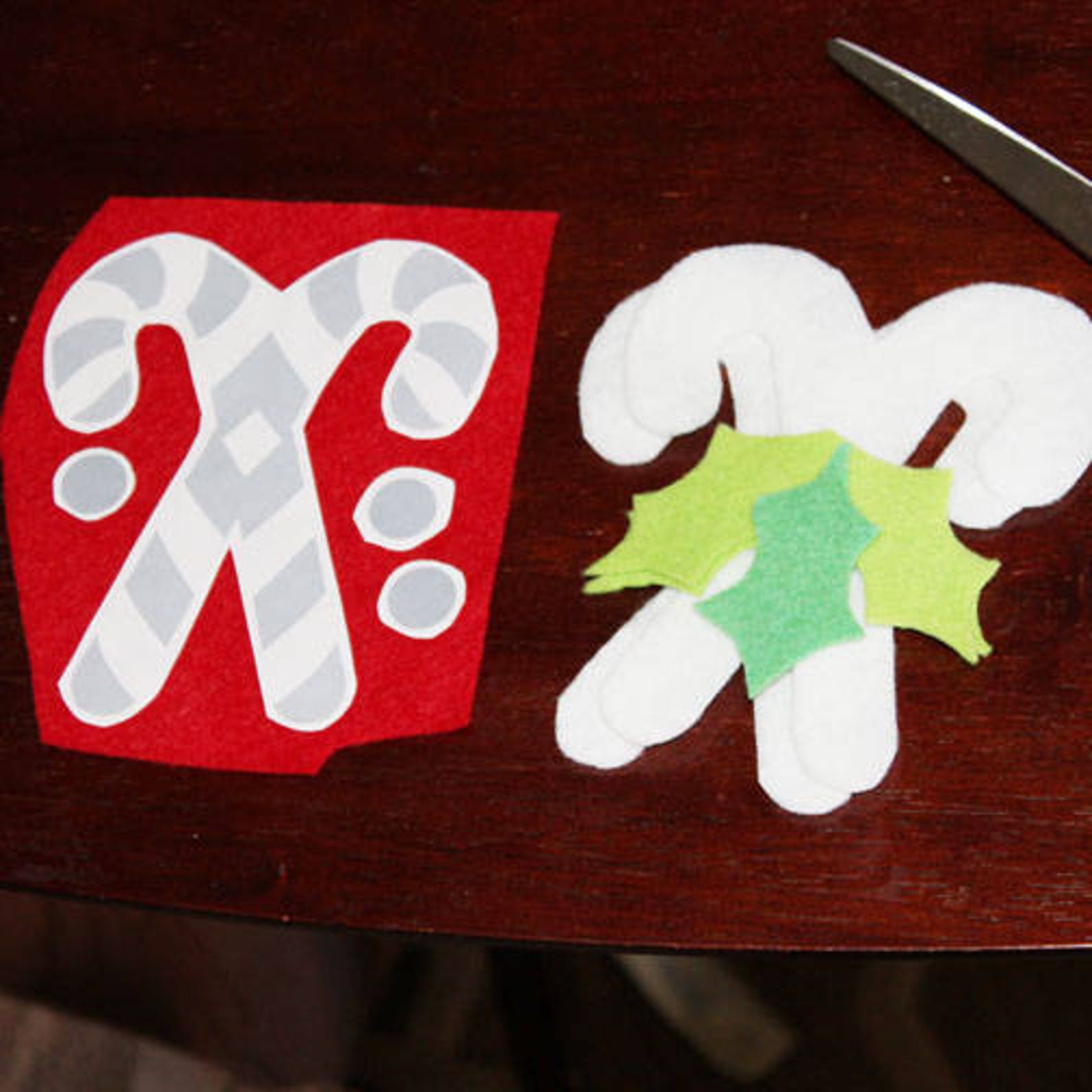 DIY PDF Candy Cane Christmas Felt Plush Sewing Pattern-candy Cane ...