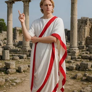Men's Cotton Roman Toga Costume, Greek Senator Outfit - Etsy
