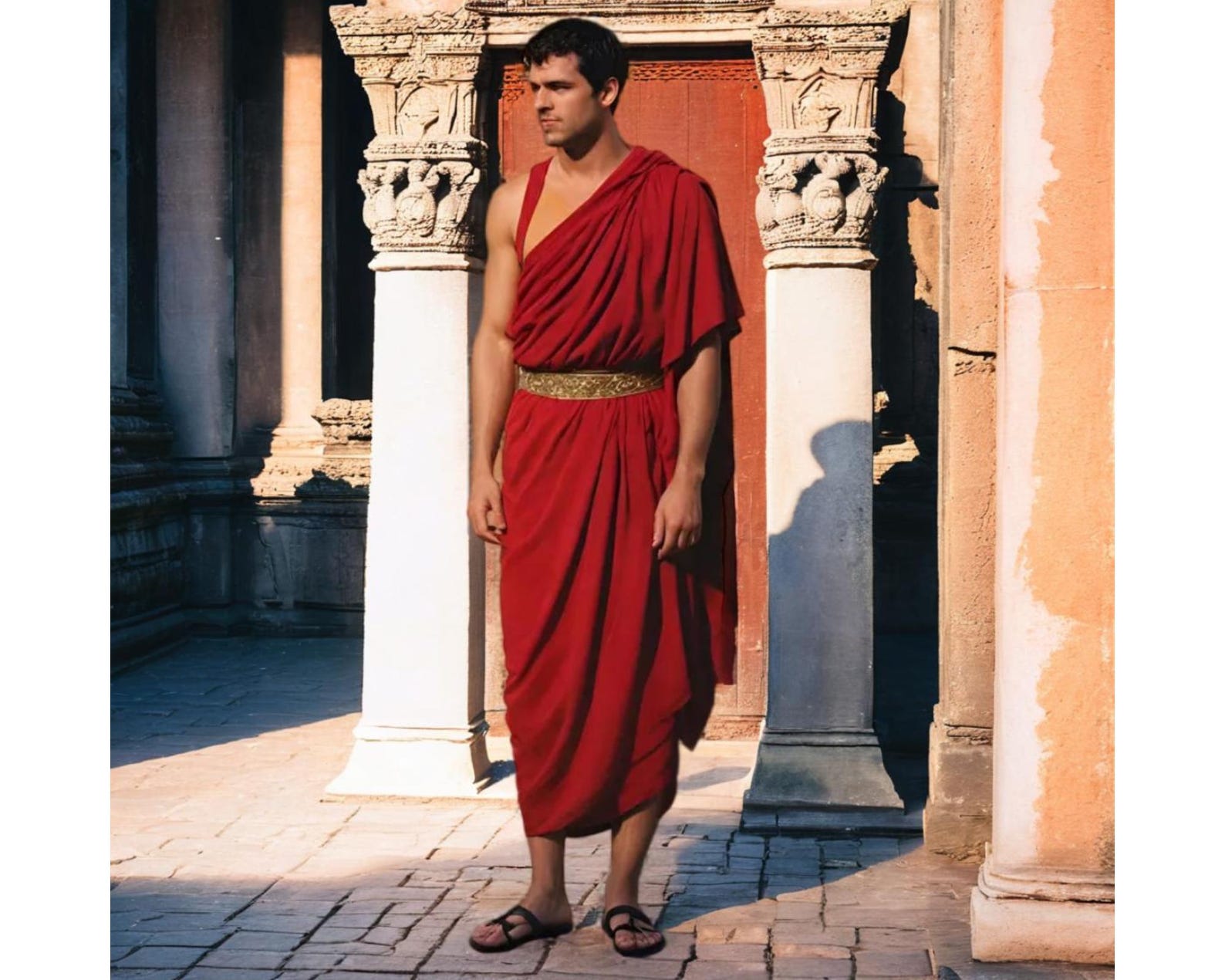 Mens Ancient Roman Toga Outfit, Greek Roman Toga, Roman Senator Toga ...