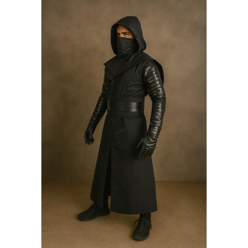 Dark Side Warrior Costume: Medieval Sith Cosplay - Hooded Robe - Etsy