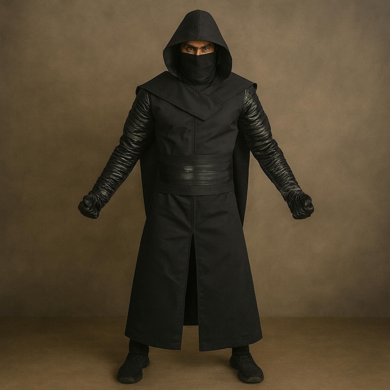Dark Side Warrior Costume: Medieval Sith Cosplay - Hooded Robe - Etsy