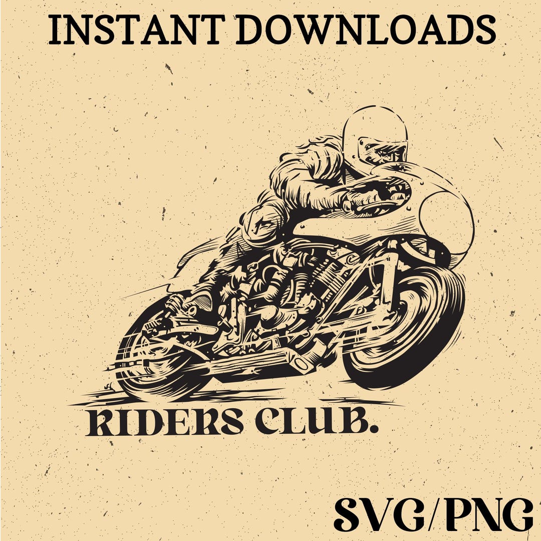 Riders Club Svg, Motorcycle Rider Svg, Super Bike Svg, Motorbike Svg ...