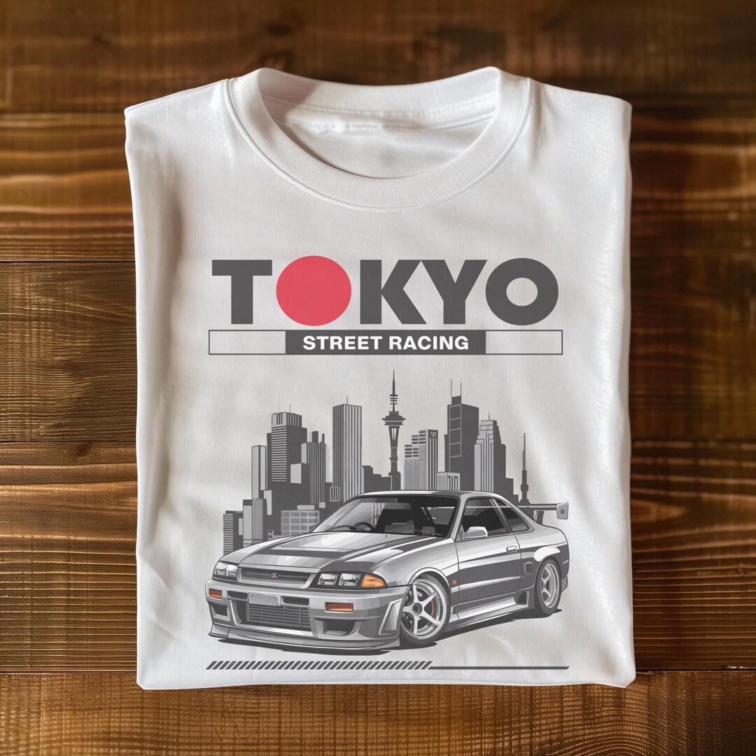 Tokyo Street Racing Nissan Skyline R34 Unisex Garment-dyed T-shirt, JDM ...