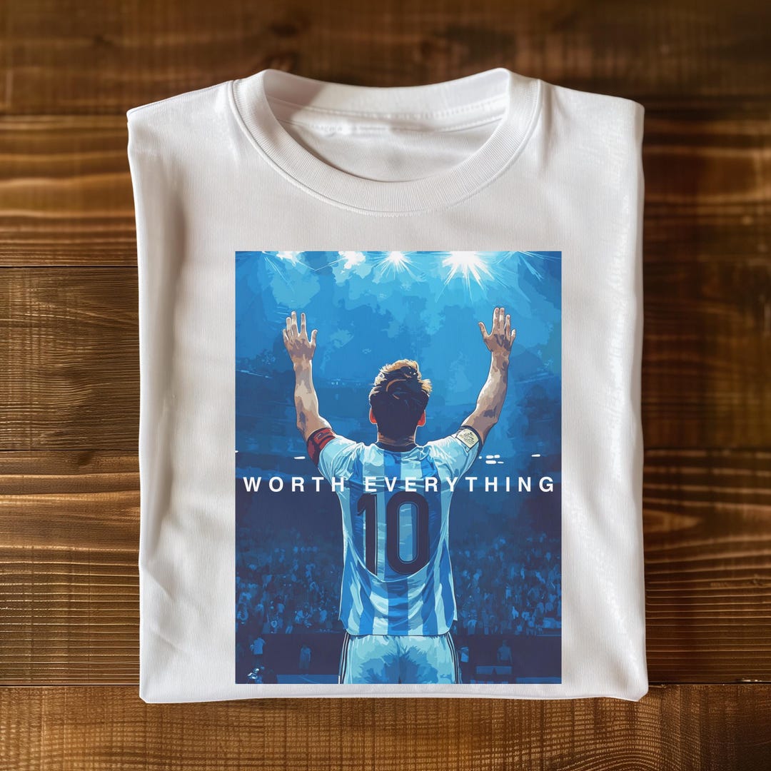 Messi Inspired Soccer T-shirt, Football Fan Shirt, Athletic Tee, Sports ...