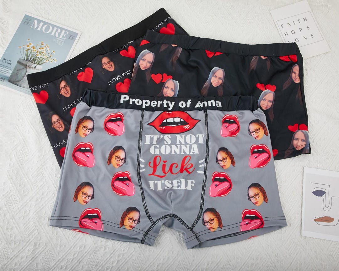 Personalized Face Boxer Briefs,custom Face Boxers for Husband,funny ...