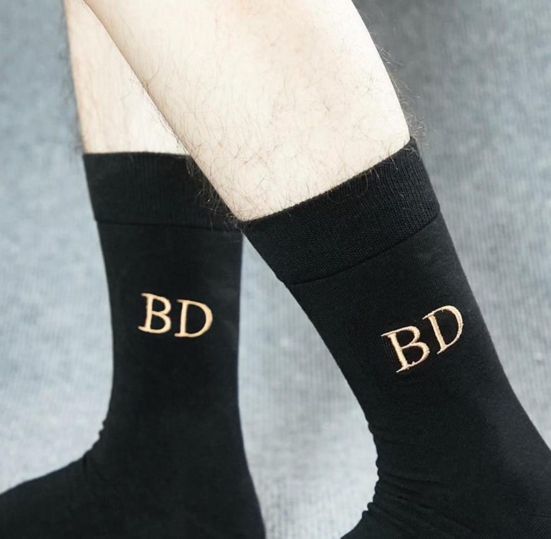 Personalized Embroidered Best Man Socks, Best Man Gift, Page Boy Socks ...