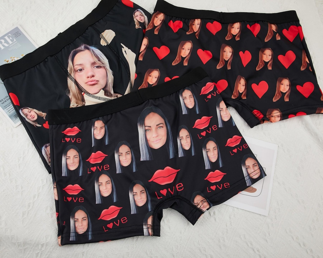 Custom Face Underwear,photo Boxers,personalized Boxers With Face,custom ...