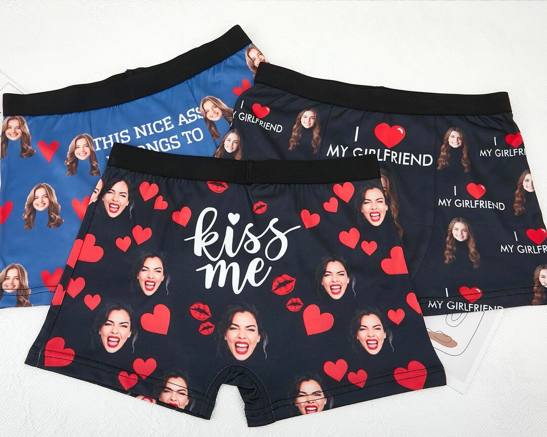 Custom Boxer Briefs With Faces,personalized Underwear for Men,with Face ...