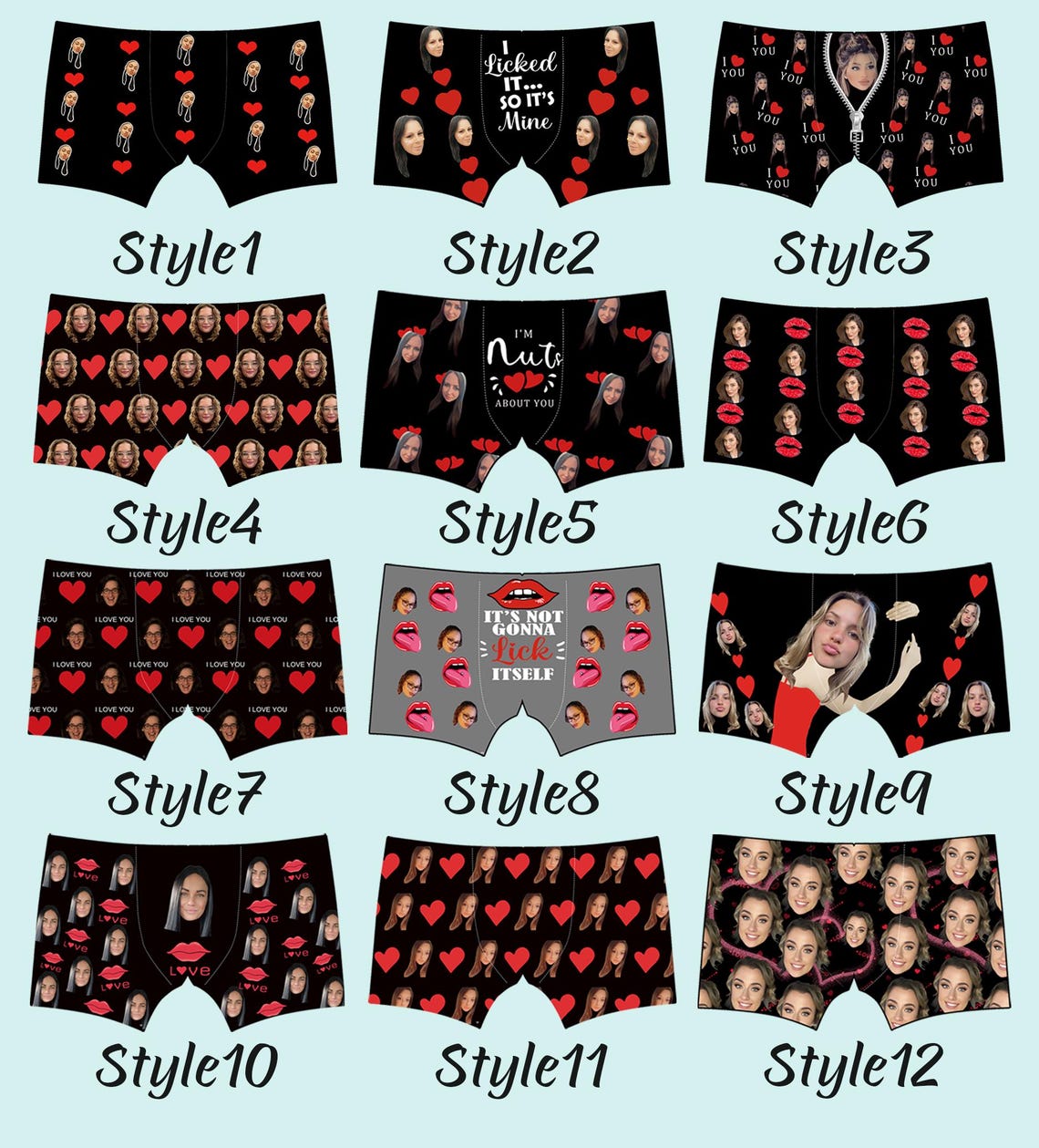 Face Boxer Briefs,custom Photo Boxer Briefs,custom Face Boxer Briefs ...