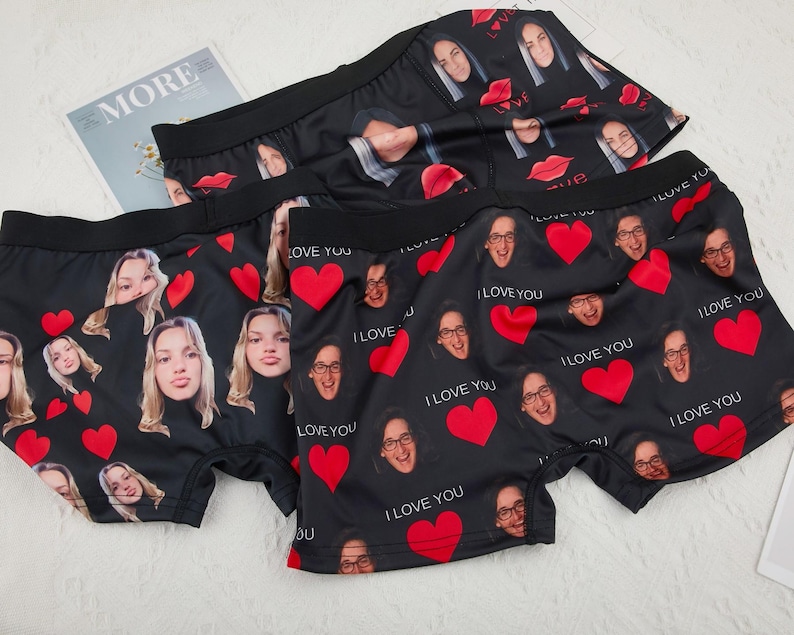 Custom Boxer Briefs With Human Face, Personalized Underwear for Men ...