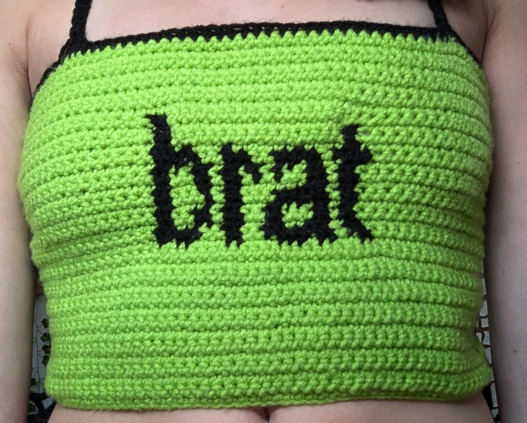 Crochet Brat Charlixcx Top Pattern INSTANT DOWNLOAD Cute Fashion Music ...