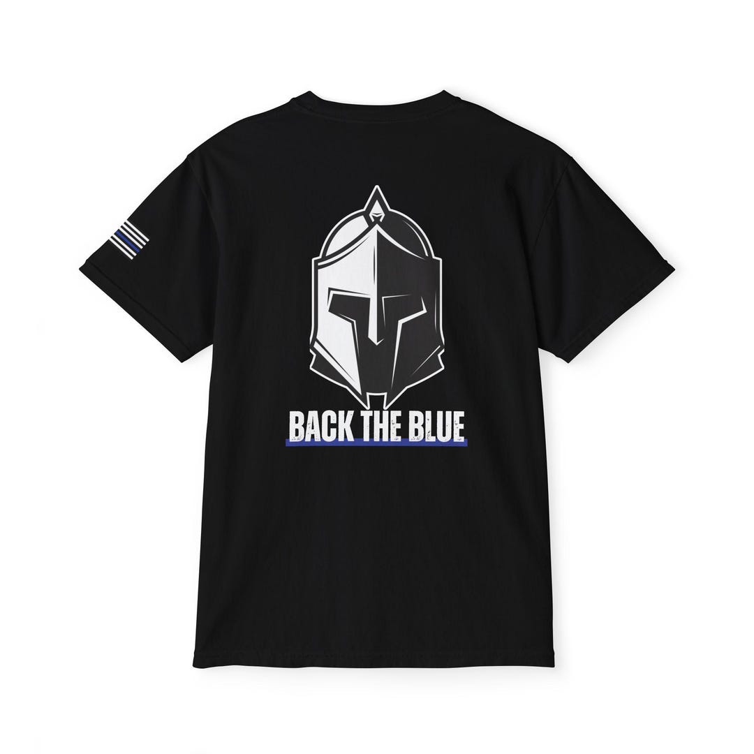 Back the Blue Pocket T-shirt Unisex - Etsy