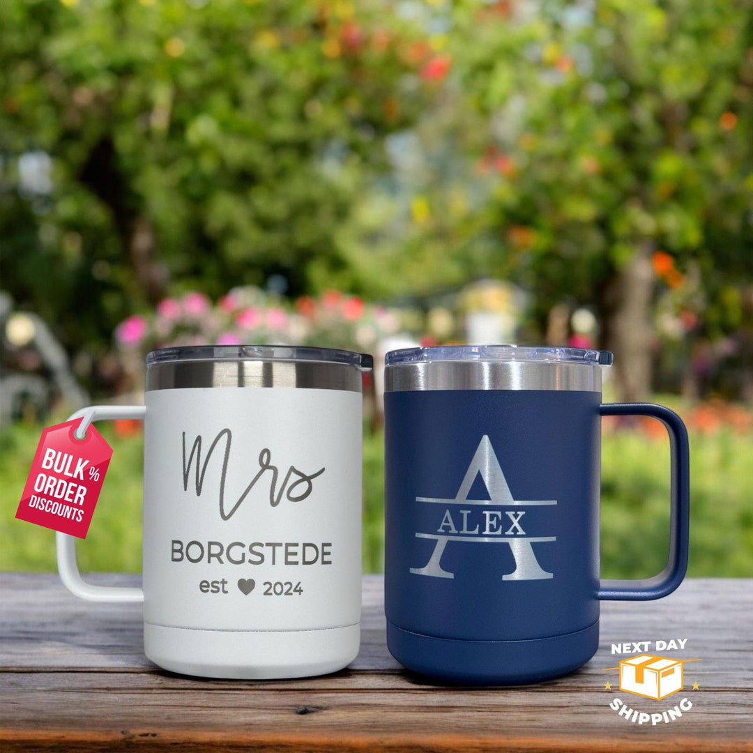 Custom Laser Engraved 15 Oz Coffee Mug, Personalized Gift Mug, Custom ...