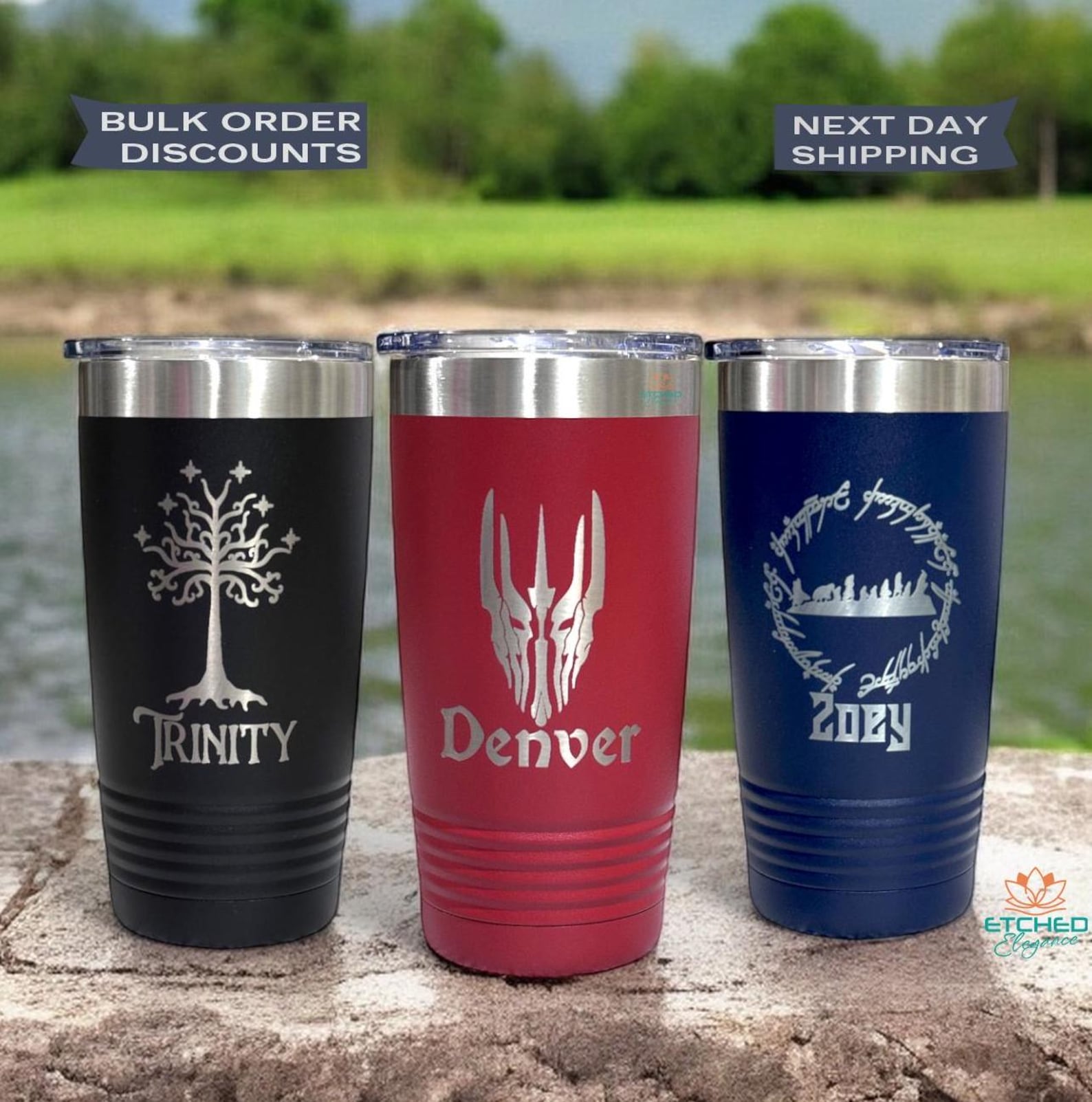 Personalized Laser Engraved 20 Oz Tumbler, Custom Stainless Steel Mug ...