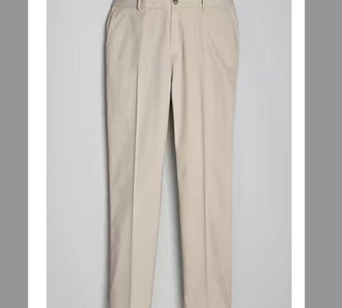 Jos. A. Bank Traveler Tailored Fit Flat Front Twill Pants 46x32 ...