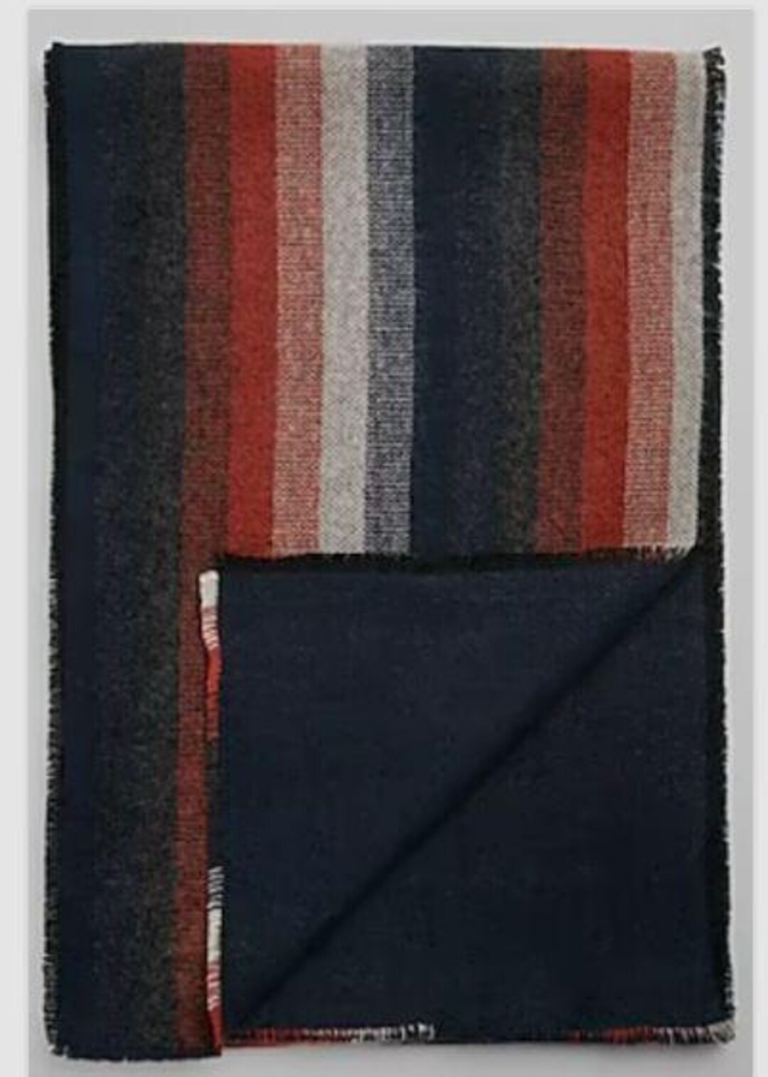 Jos. A. Bank Vertical Reversible Stripe Scarf. Colour: Brown - Etsy