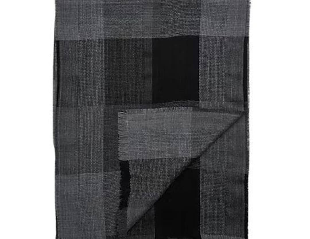 Jos. A. Bank Plaid Sampler Scarf for Men Black Plaid Winter Scarf ...