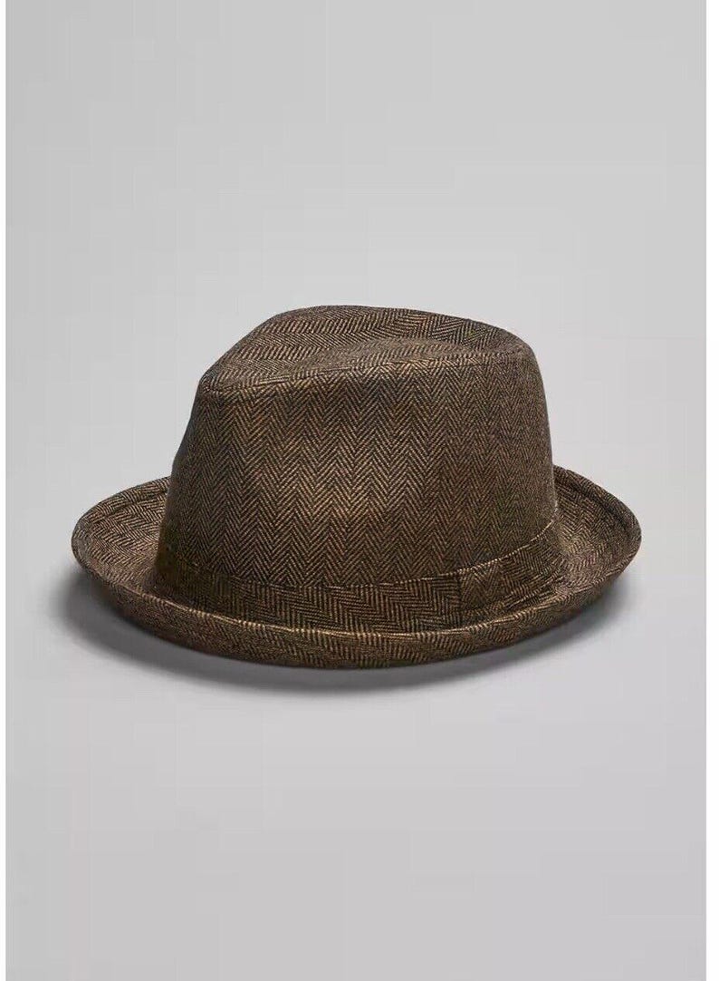 Jos. A. Bank Wool Herringbone Fedora- L/XL - Etsy