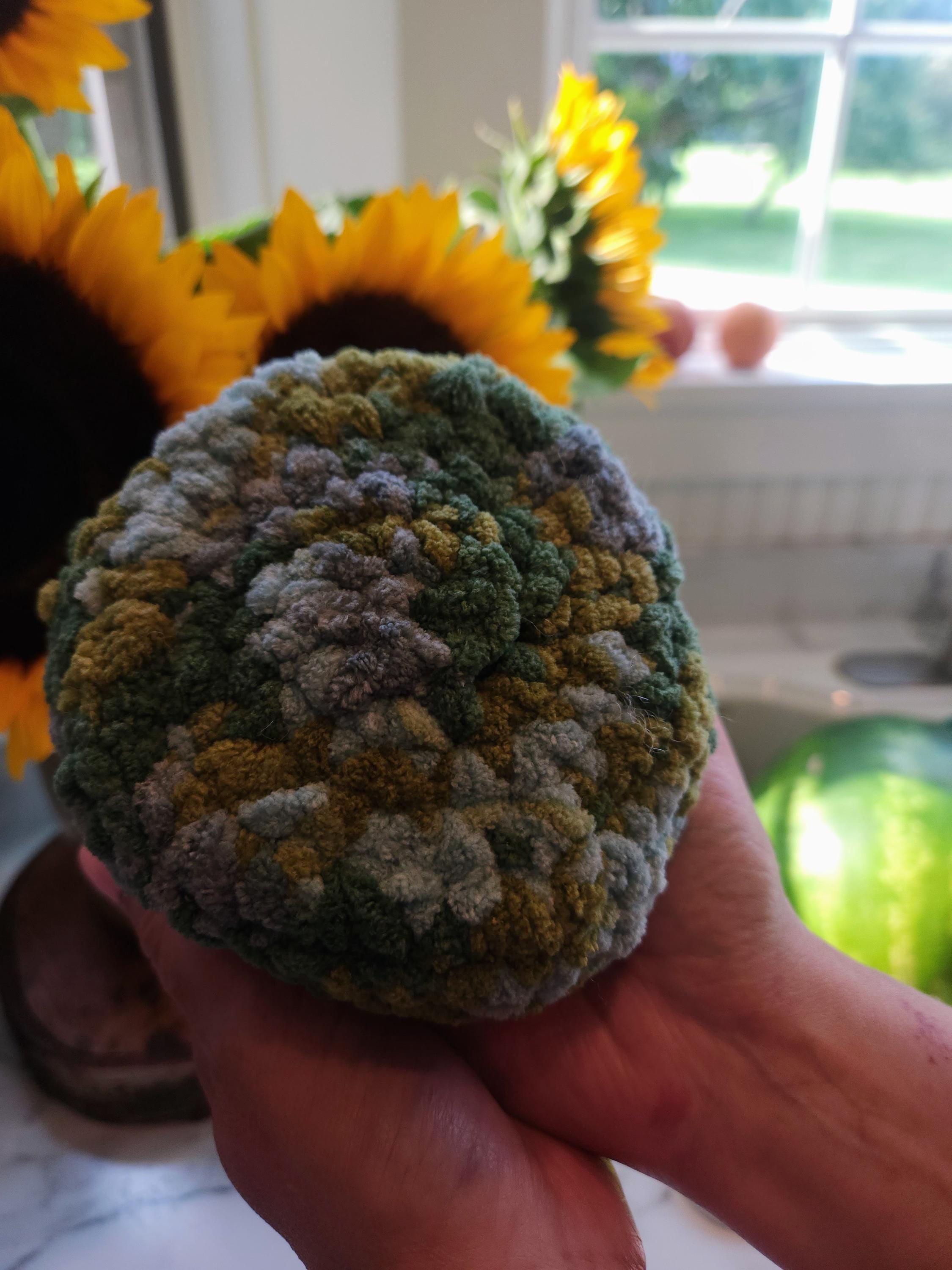 Amigurumi Plush Mushroom With Moss Color Cap, and White Sparkle Stem - Etsy
