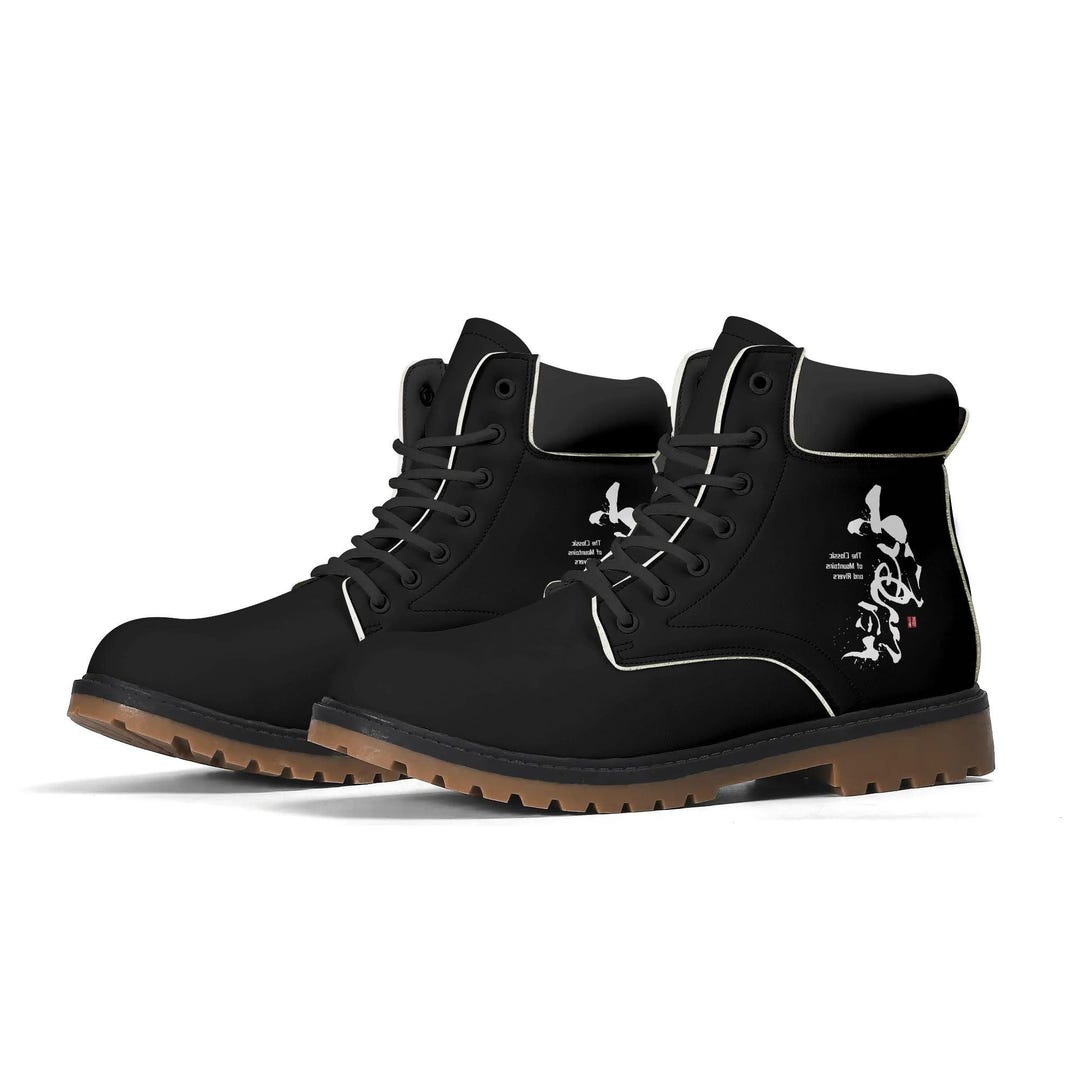 Upgraded Leather Brown Outsole All Season Boots,durable & Mid-calf ...