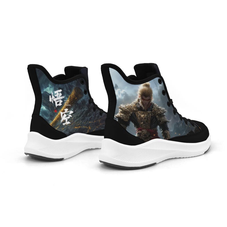 Black Myth Wukong Journey to the West Personalized Photo Sneakers ...