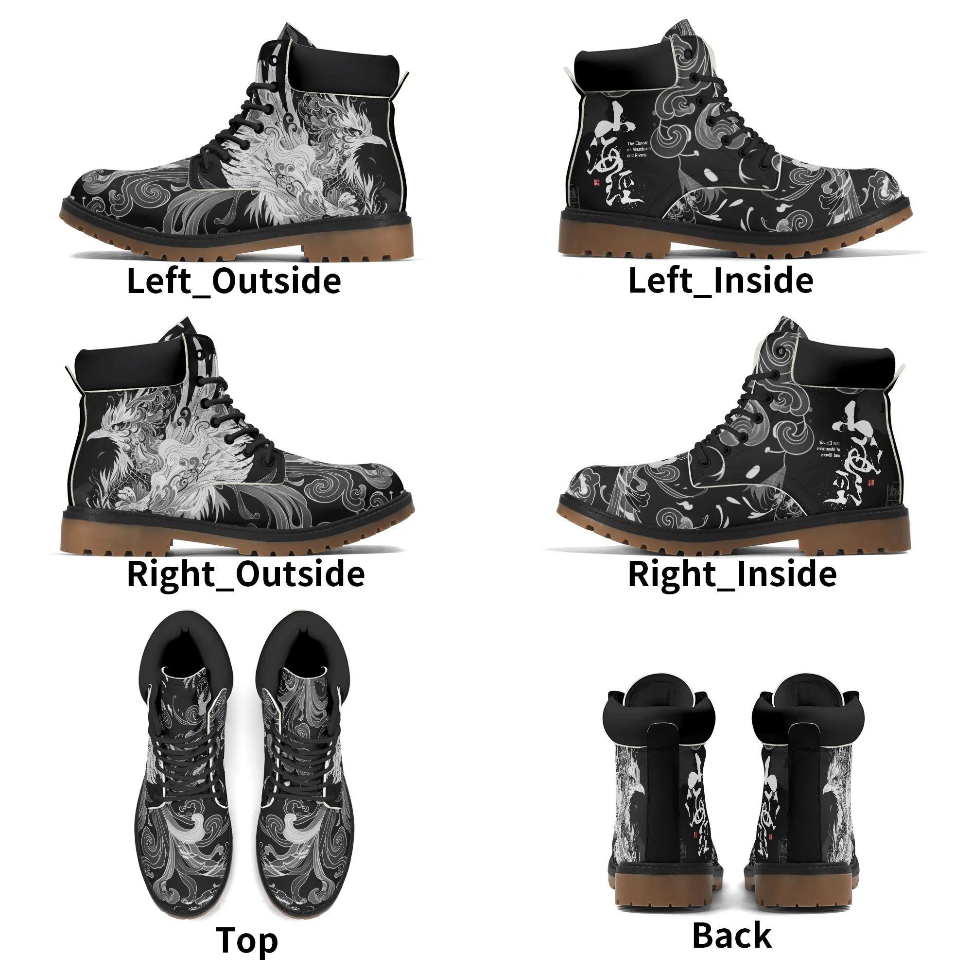 Upgraded Leather Brown Outsole All Season Boots,durable & Stylish Mid ...