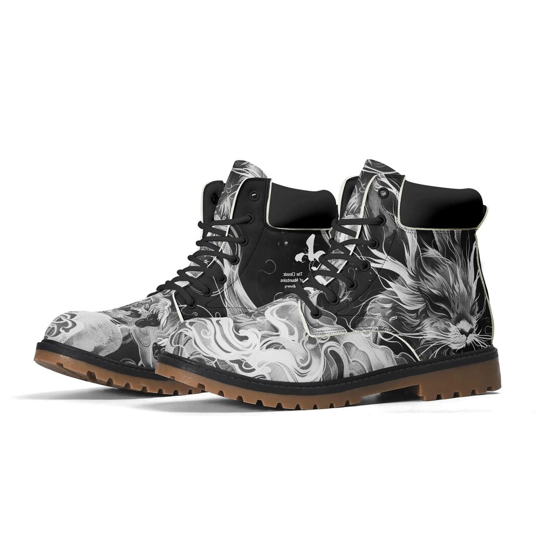 Upgraded Leather Brown Outsole All Season Boots,durable & Stylish Mid ...