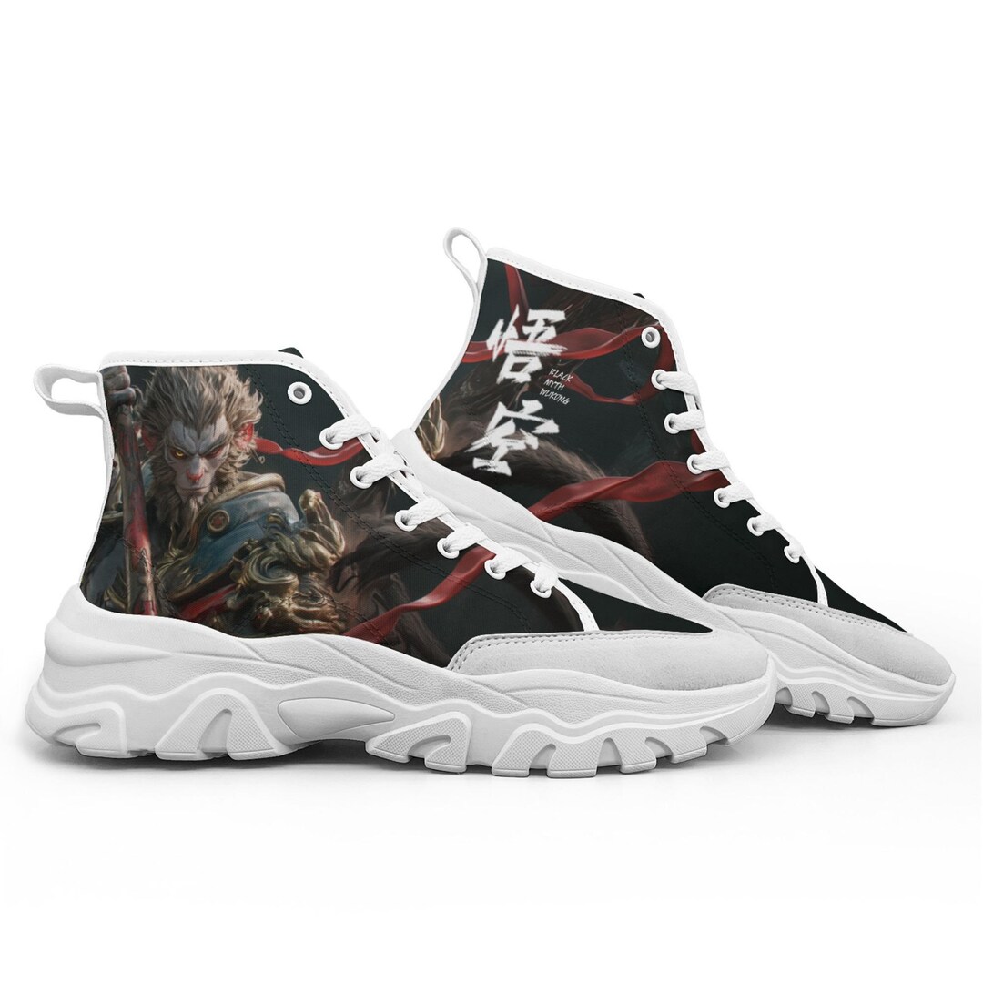 Black Myth Wukong Journey to the West Unisex Canvas Hiking Shoes ...
