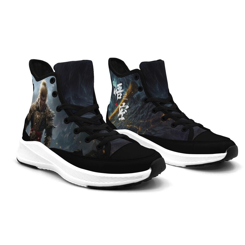 Black Myth Wukong Journey to the West Personalized Photo Sneakers ...