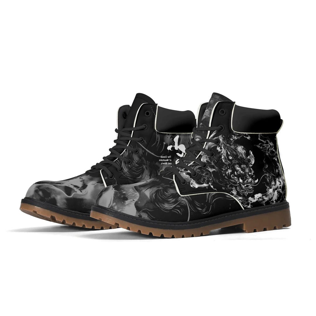 Upgraded Leather Brown Outsole All Season Boots,durable & Stylish Mid ...