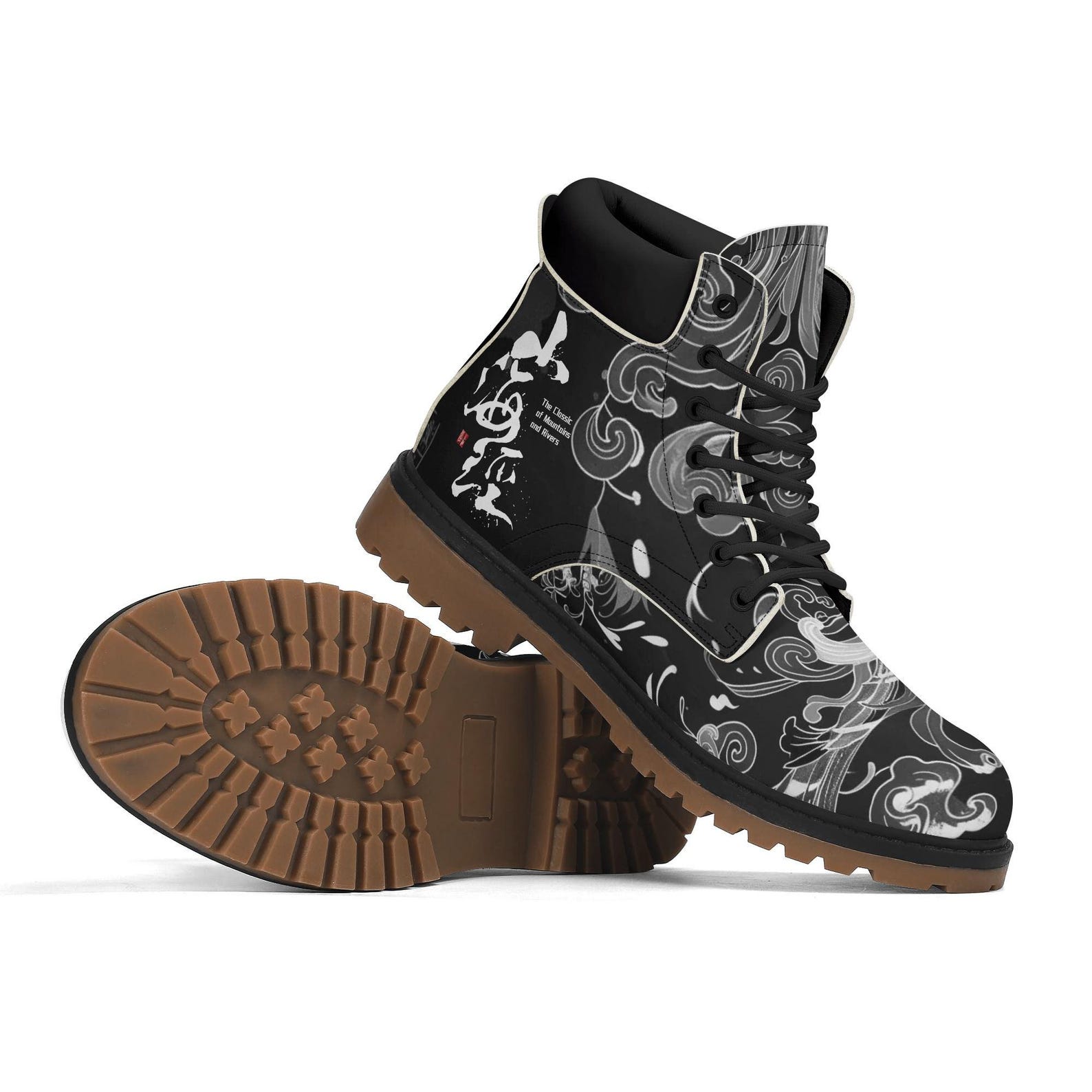 Upgraded Leather Brown Outsole All Season Boots,durable & Stylish Mid ...