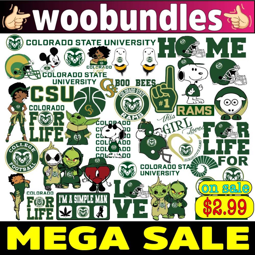 Colo Rado State Ra Ms Svg, Colo Rado State Svg, Unversty Svg Bundle ...