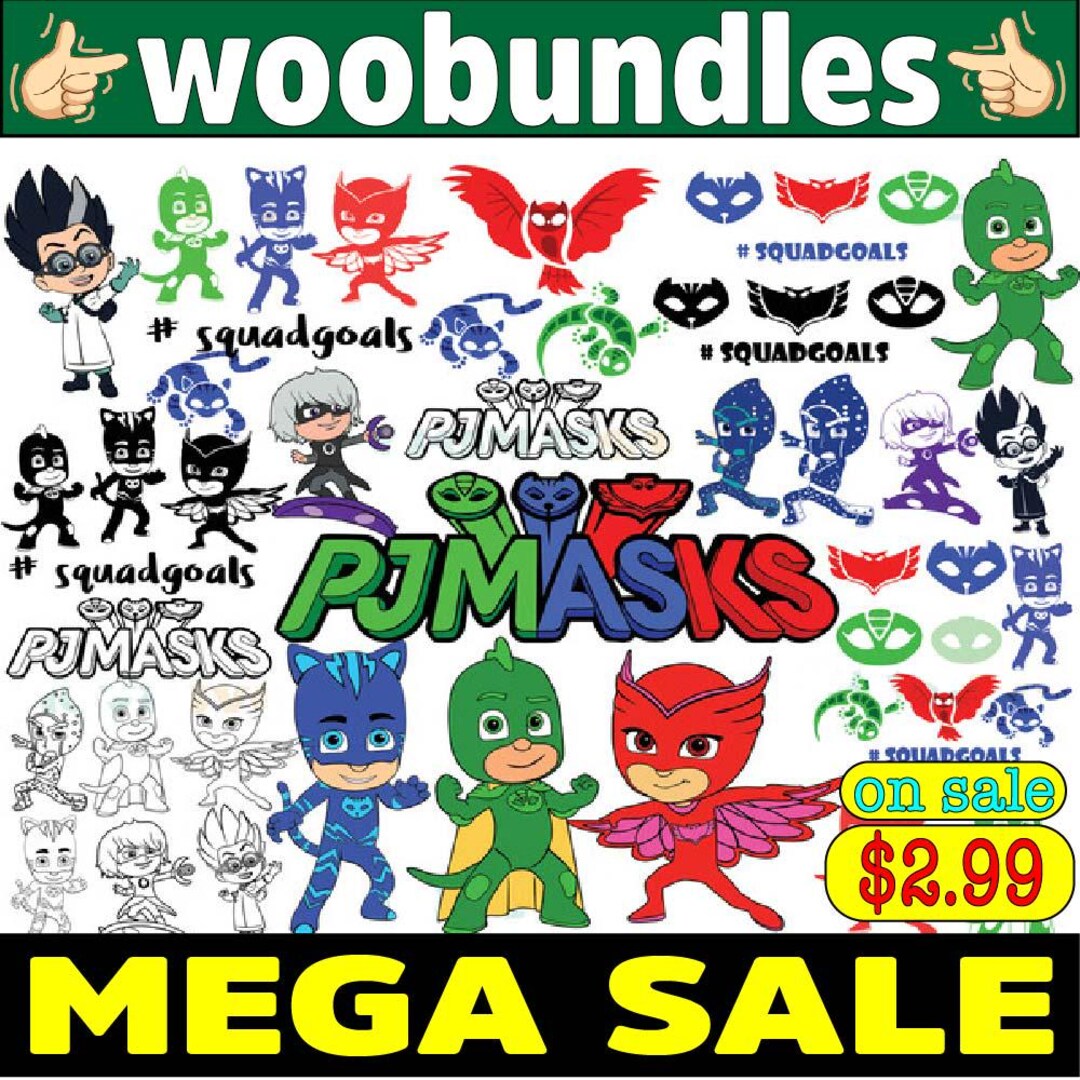 Pj Masks SVG Bundle, Pj Masks PNG, Catboy Png, Owlette Png, Pj Masks ...