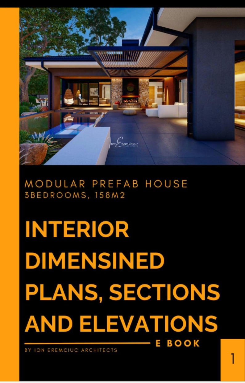 3 Bedrooms, Modern, Modular Prefab. House With Exterior Seating Area ...