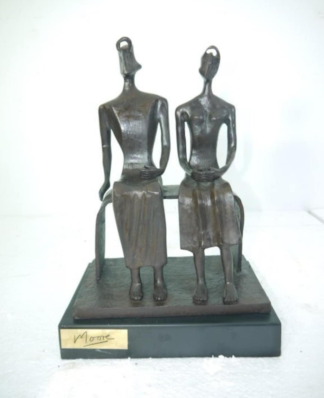 Antique Sculpture Signed Henry Moore Bronze - Etsy