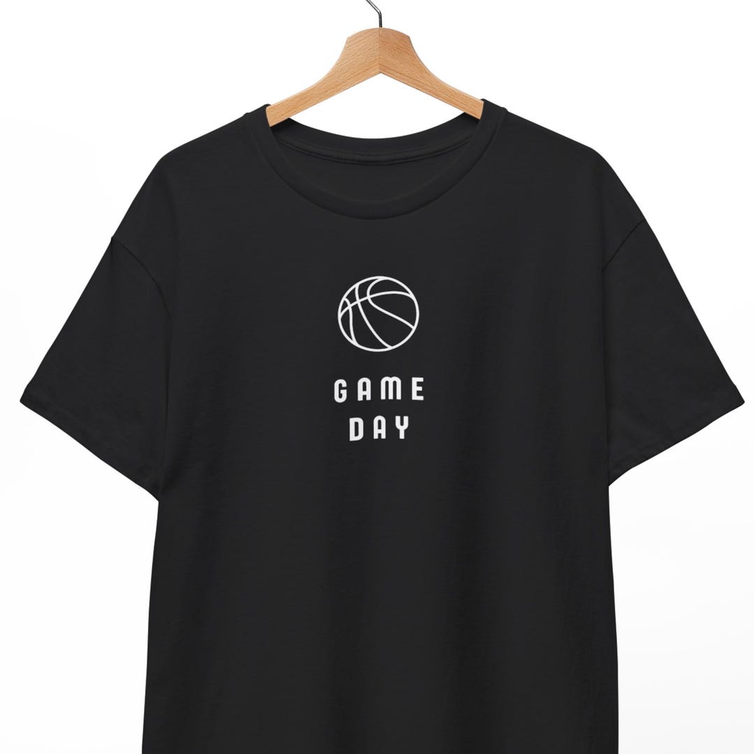 Game Day Basketball Shirt, Minimalist Sports Tee for Basketball Fans ...