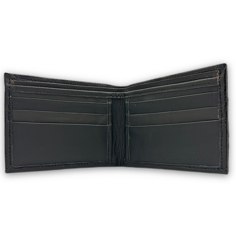 Snakeskin Bifold Wallet, Luxury Leather, Bifold, 6 Slots, Dual Bill ...