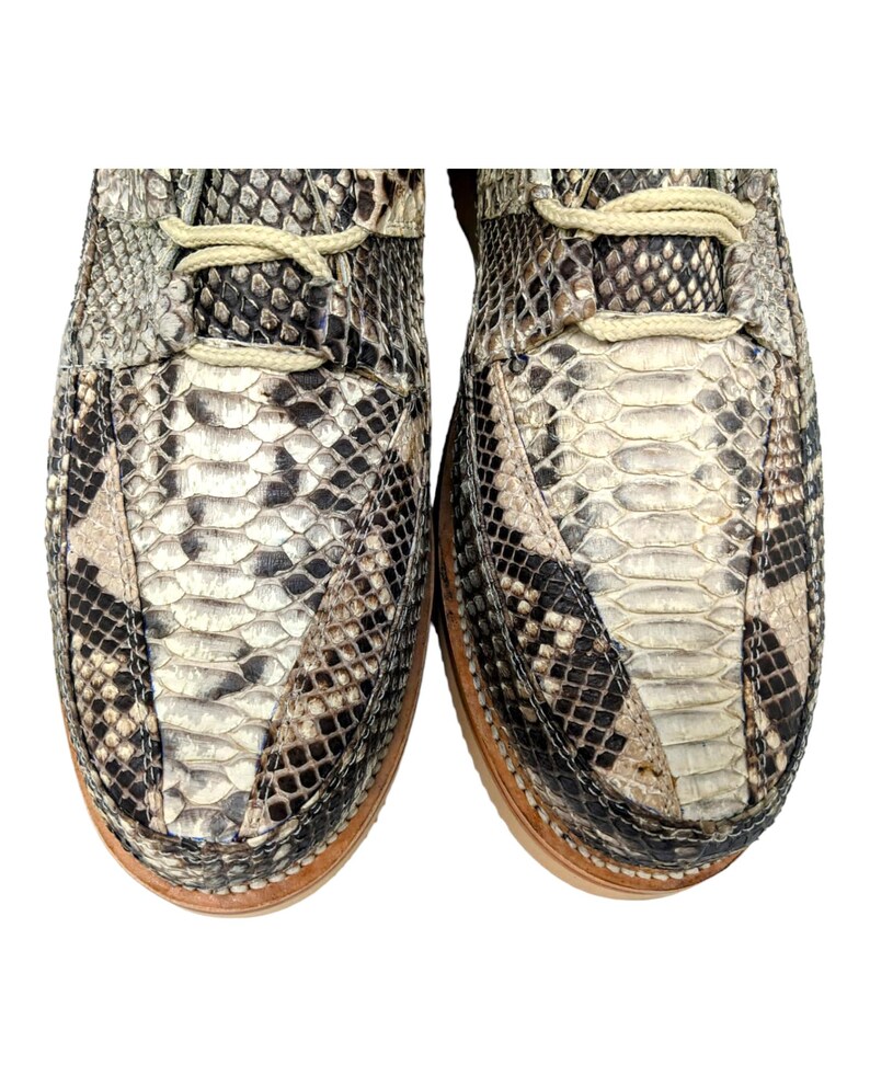 Handmade Snakeskin Ankle Boots: Goodyear Welt Python Leather - Etsy