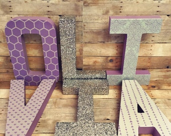 Lavender letters | Etsy