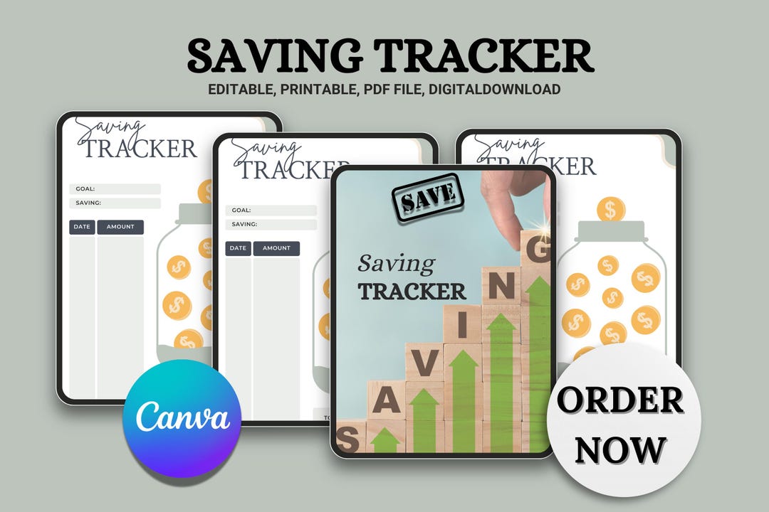 Editable Savings Planner, Customizable Budgeting Tool for Financial ...