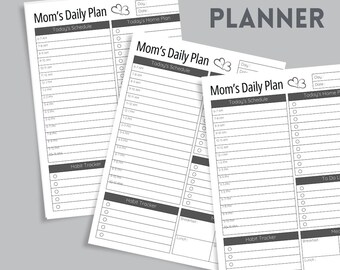 Digital Mom Planner - Printable Organizer for Busy Moms - Etsy
