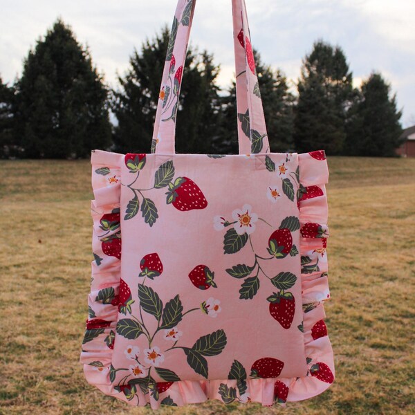 Ruffle Tote Bag - Etsy