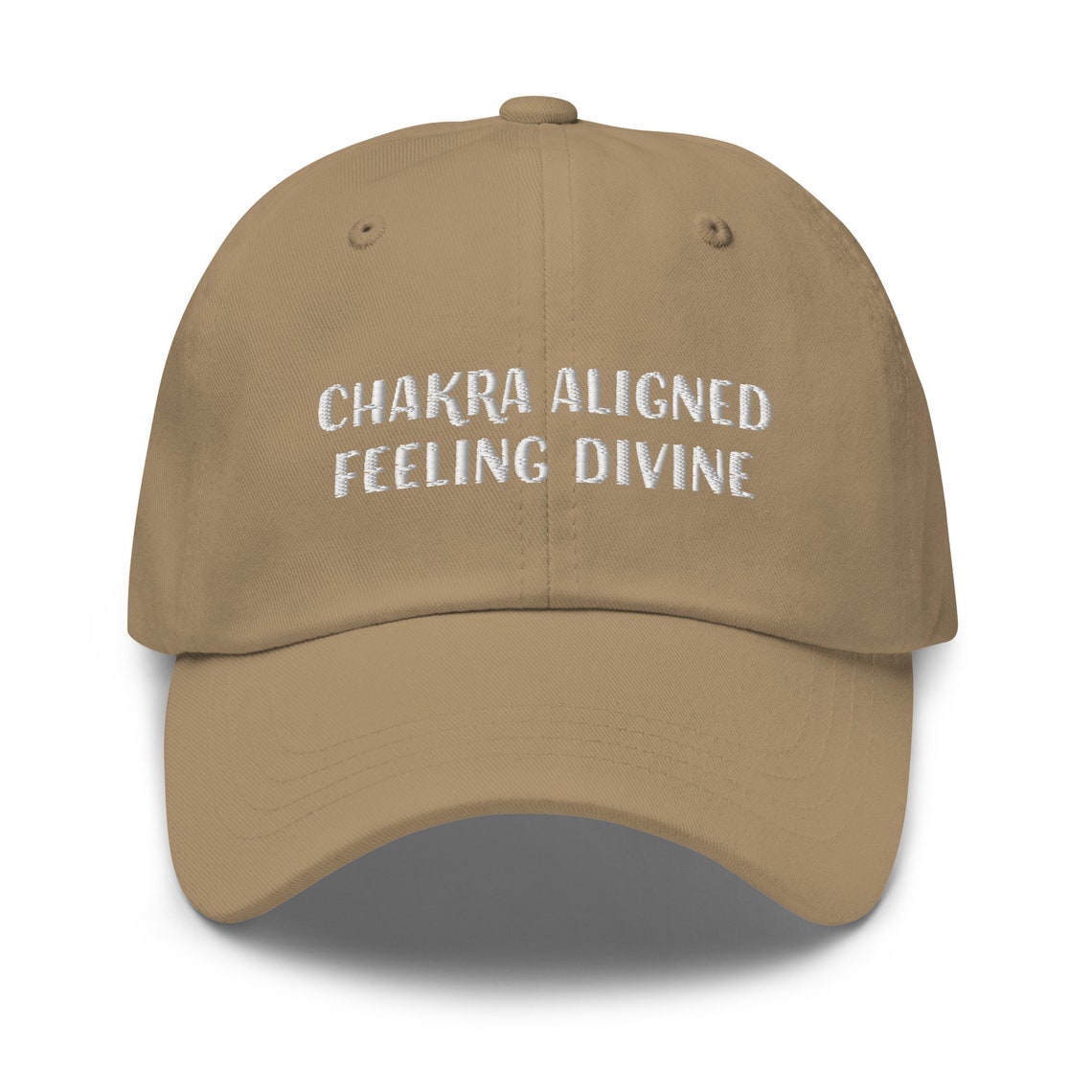 Align Your Chakras: Stylish Baseball Hat | White Embroidered "chakra ...