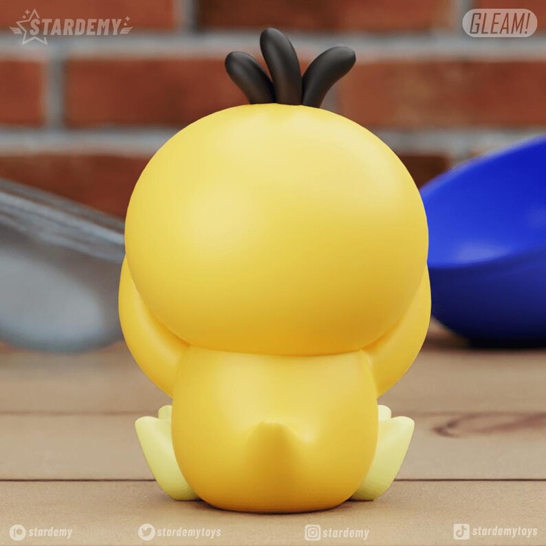 Hand Painted Psyduck 3d Printed Figure Psyduck Hand Made Statue Psyduck ...
