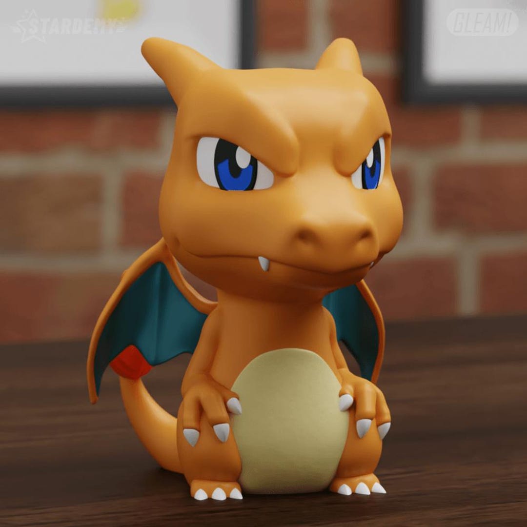 Hand Painted Charizard 3d Printed Figure Charizard Hand Made Statue ...