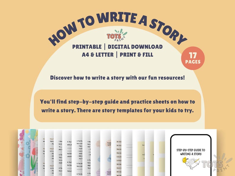 How to Write a Story | Kids Printable | Story Writing Guide and ...