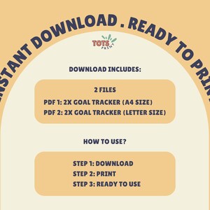 Kids Goal Tracker Printable: Activity Sheet (digital Download) - Etsy